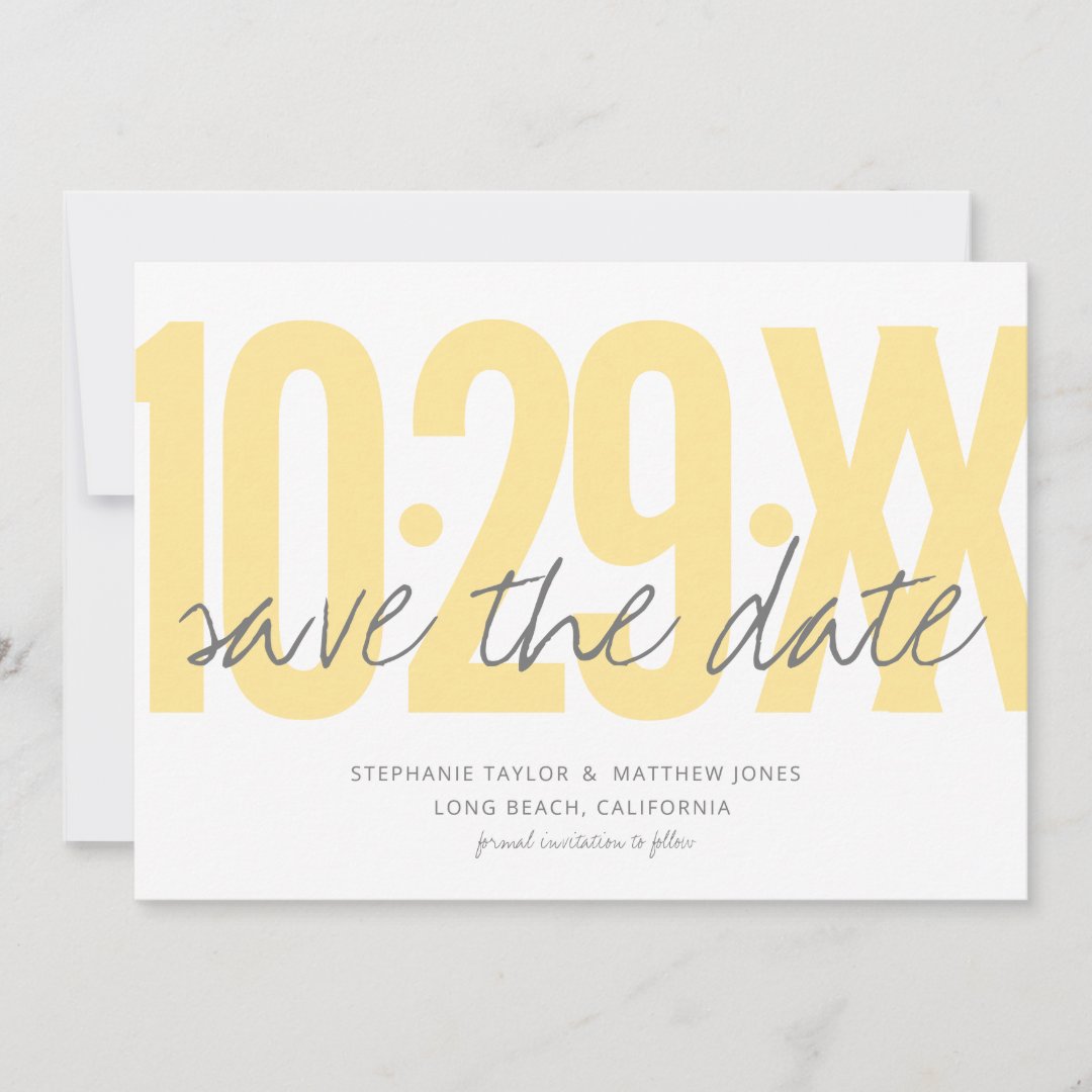 Save the date, wedding, photo on back save the date | Zazzle