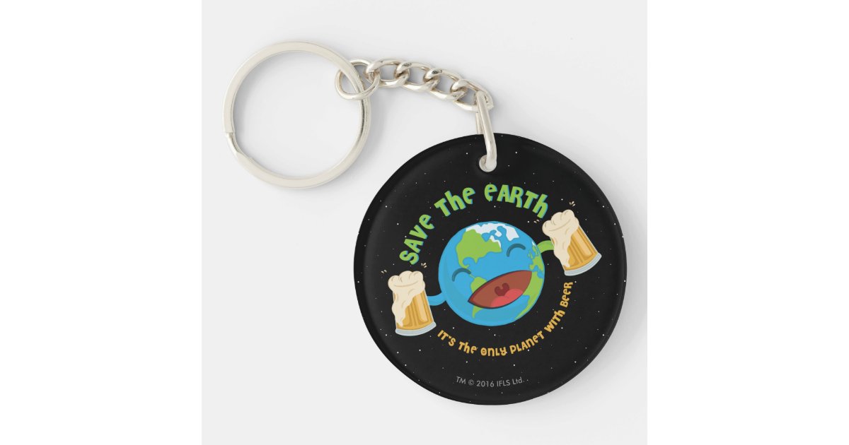 Save The Earth Keychain | Zazzle