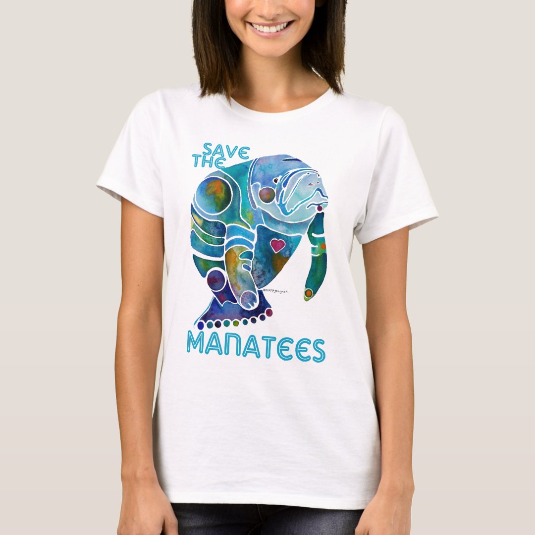 Save The Manatee T-Shirt | Zazzle