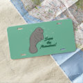 Save The Manatees! License Plate | Zazzle
