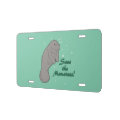 Save The Manatees! License Plate | Zazzle