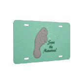 Save The Manatees! License Plate | Zazzle