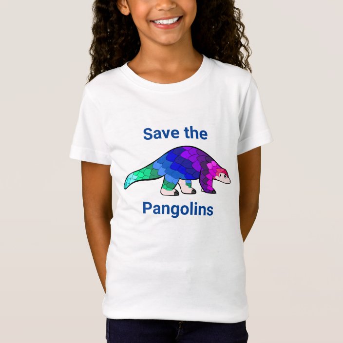Save the Pangolin Endangered Species T-Shirt | Zazzle.com