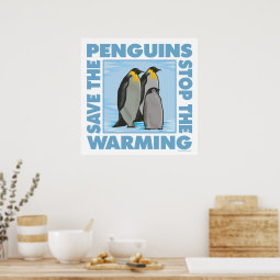 Save the Penguins Poster | Zazzle