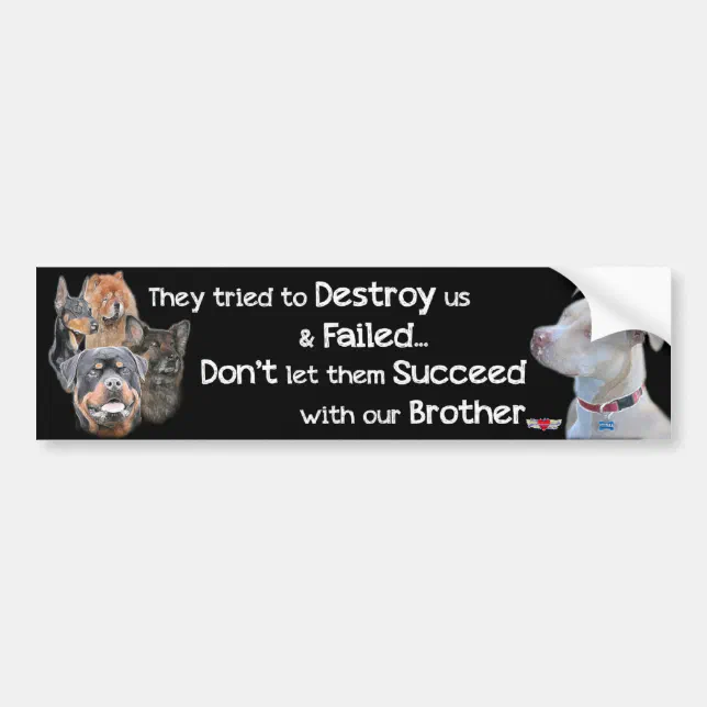 Save the Pitbull Bumper Sticker | Zazzle