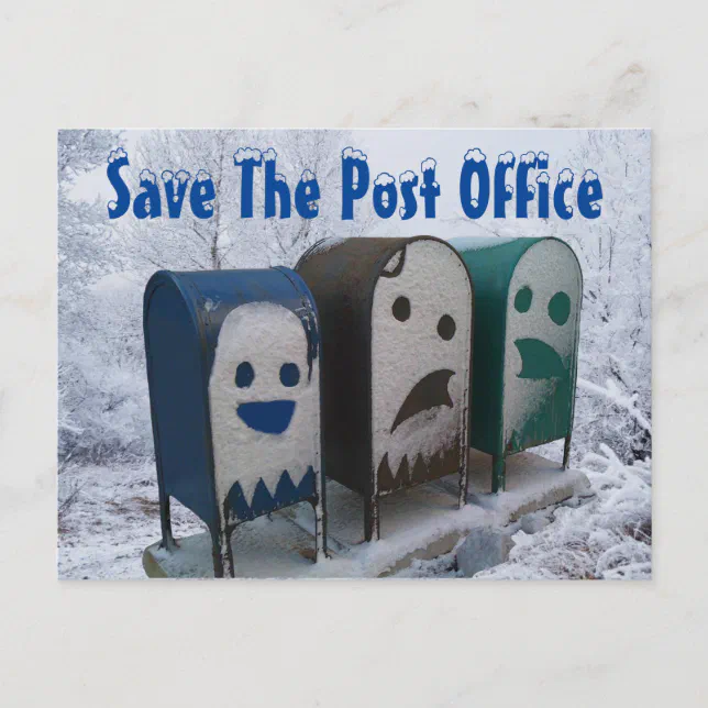 Save The Post Office Postcard | Zazzle