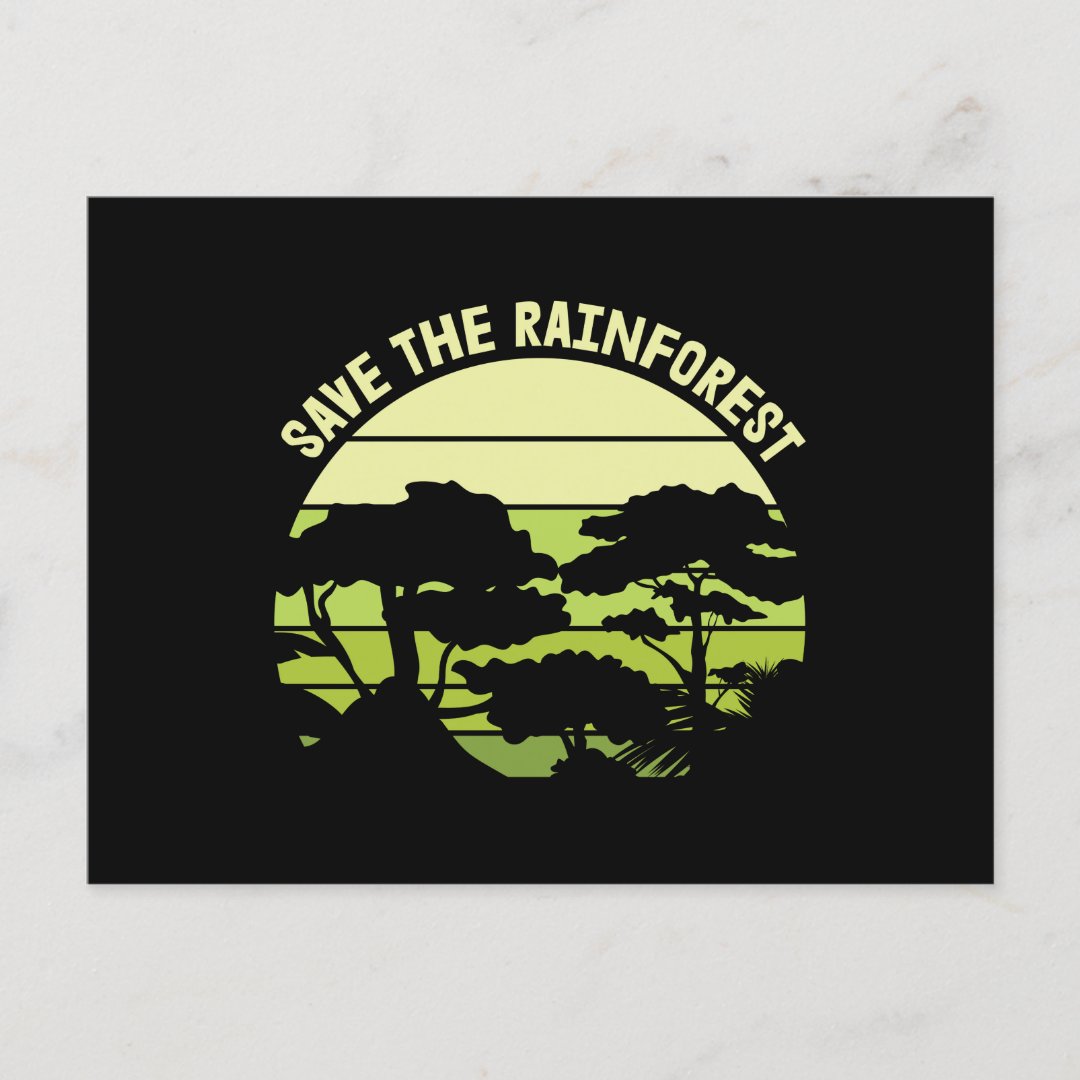 Save the Rainforest Postcard | Zazzle