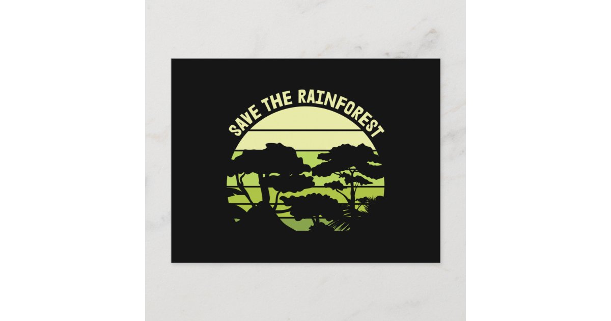 Save the Rainforest Postcard | Zazzle