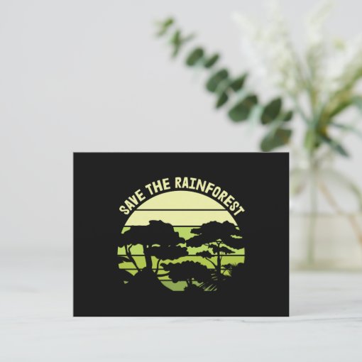 Save the Rainforest Postcard | Zazzle