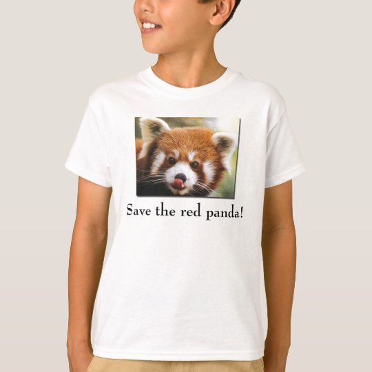 Save the Red Panda Kid's T-Shirt | Zazzle.com
