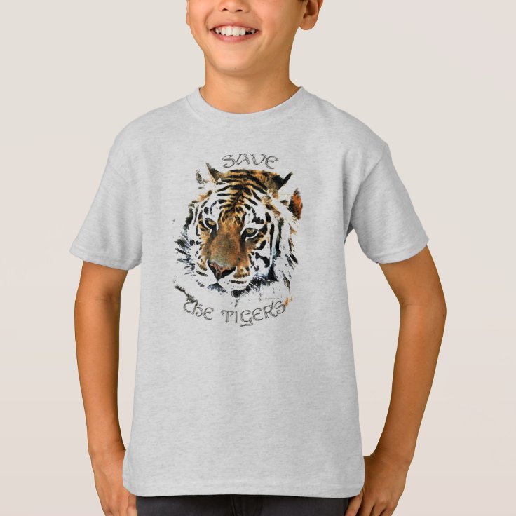 Save the Tigers T-Shirt | Zazzle