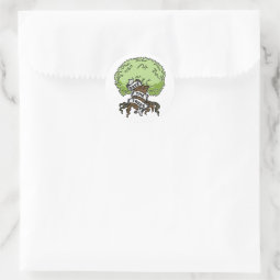 Save The Trees Classic Round Sticker | Zazzle