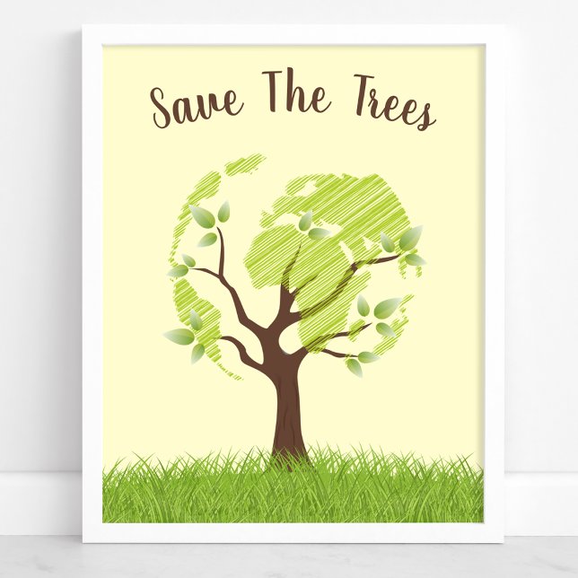 How To Make A Poster On Save Trees