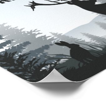 Save The Trees Woodland Forest Animals Environment Poster | Zazzle