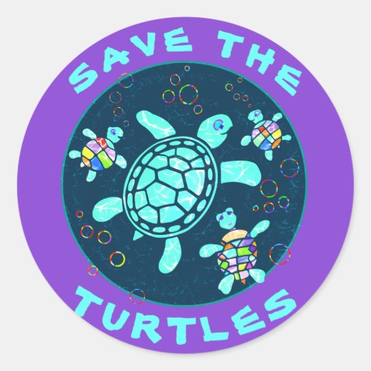 Save the Turtles Stickers | Zazzle.com