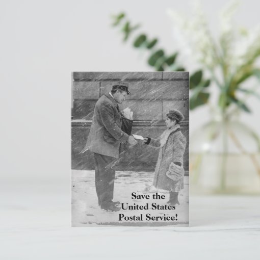 Save the United States Postal Service Postcard | Zazzle