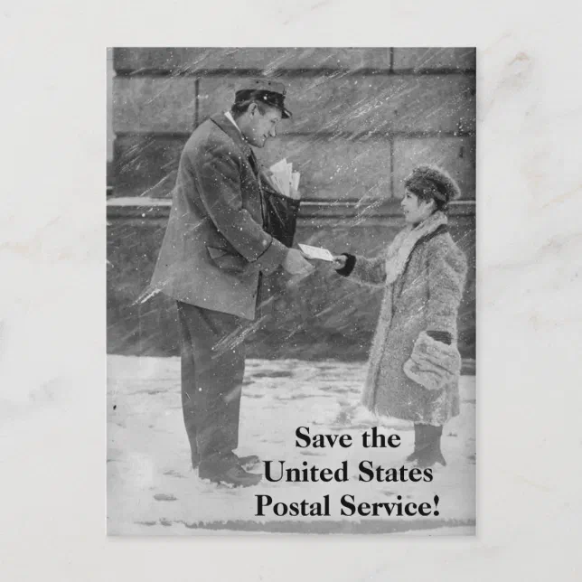 Save the United States Postal Service Postcard | Zazzle