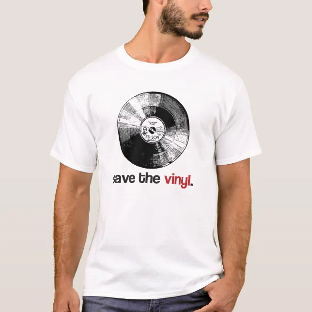 save the vinyl T-Shirt | Zazzle