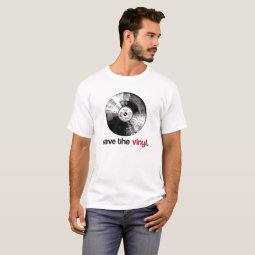 save the vinyl T-Shirt | Zazzle