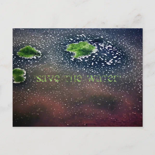 "Save the Water" Postcard | Zazzle