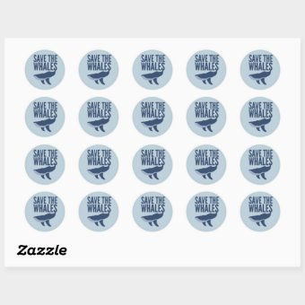 Save the Whales Sticker | Zazzle
