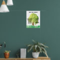 Save Trees Conserve Environmental Animal Habitat Poster | Zazzle