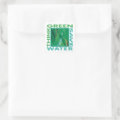 Save Water Square Sticker | Zazzle