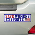 Save Womens Sports Bumper Sticker | Zazzle