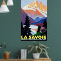 Savoie, French Alps, Mountain, Vintage travel Poster | Zazzle