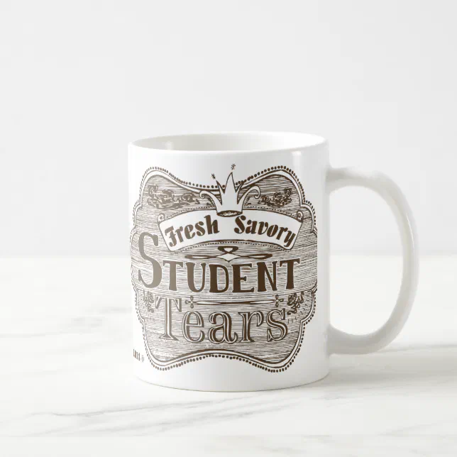 Savory Student Tears Hand Drawn Chalkboard Coffee Mug | Zazzle