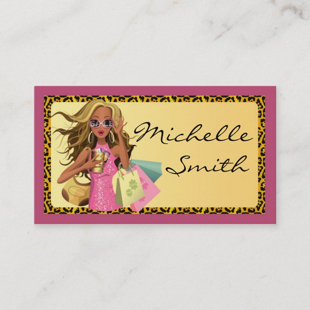 Savvy Shopper Personal Shopper Business Card | Zazzle