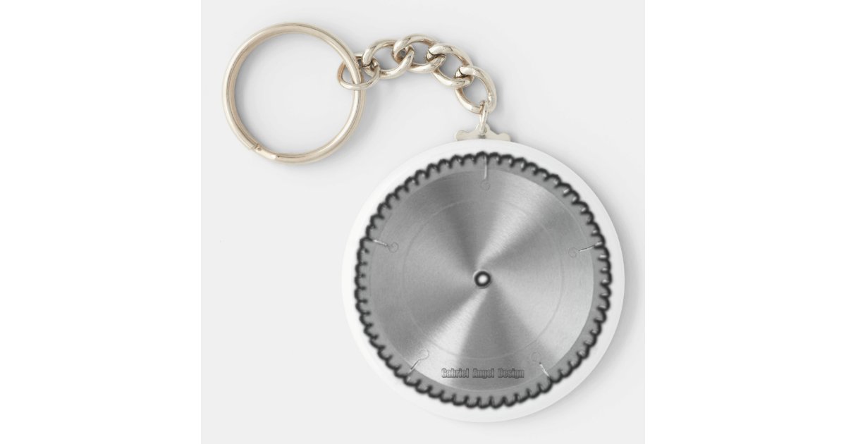 Saw Blade Keychain | Zazzle.com