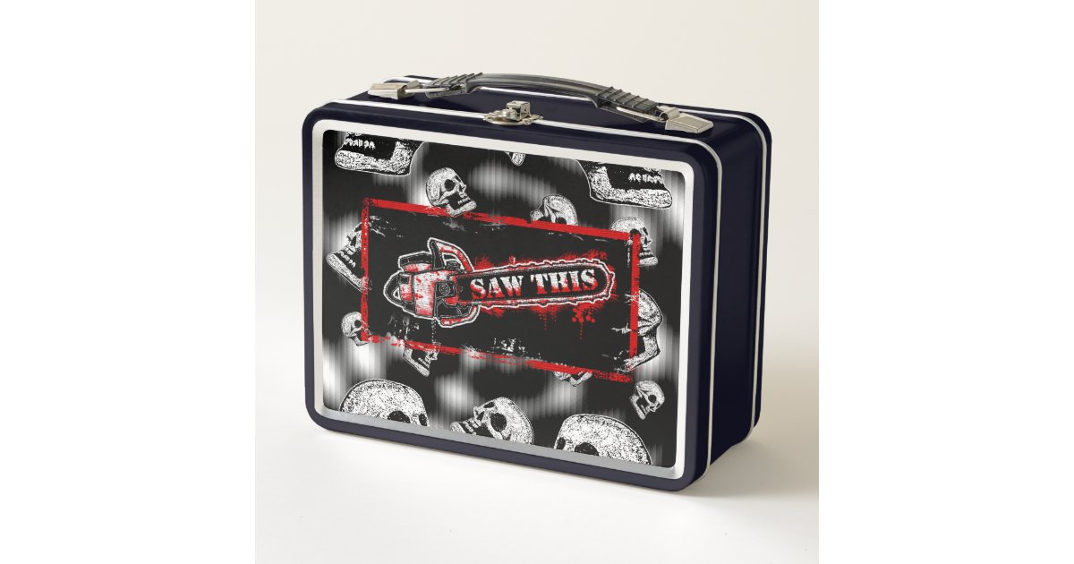 SAW THIS METAL LUNCH BOX | Zazzle