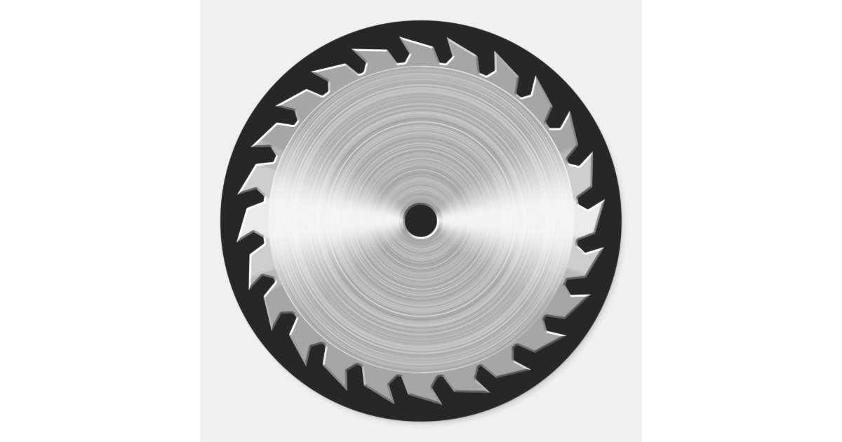 Sawblade Classic Round Sticker | Zazzle