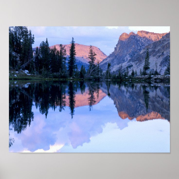 Sawtooth Wilderness, Idaho. USA. Cumulus Poster | Zazzle