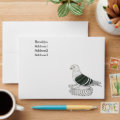 Saxon Shield pigeon bird cartoon illustration Envelope | Zazzle