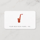 Saxophone Business Card | Zazzle