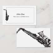 Saxophone Business Card | Zazzle