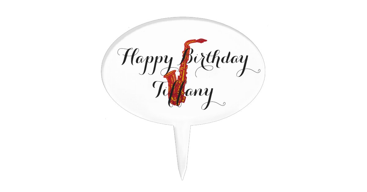 Saxophone Cake Topper | Zazzle