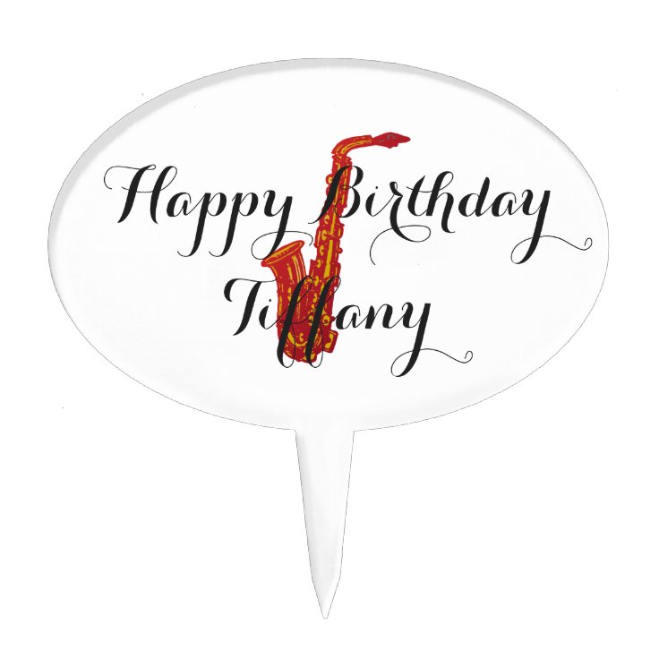 Saxophone Cake Topper | Zazzle