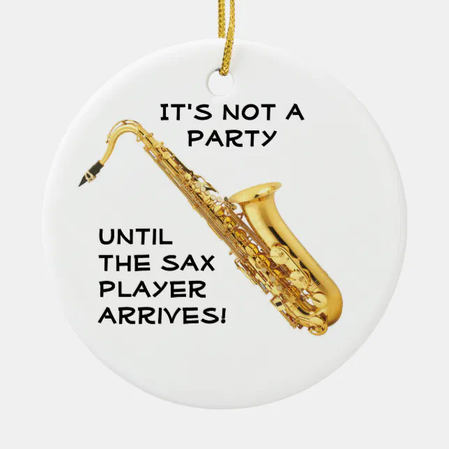 SAXOPHONE Christmas ornament | Zazzle