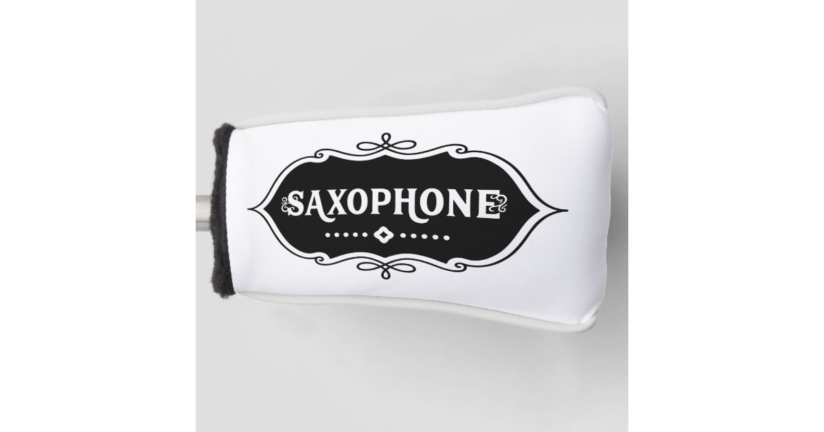 Saxophone Emblem Golf Head Cover | Zazzle