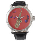 Blue Saxophone Watch | Zazzle.com