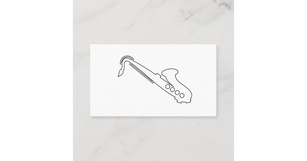 Saxophone Logo - Business Card | Zazzle