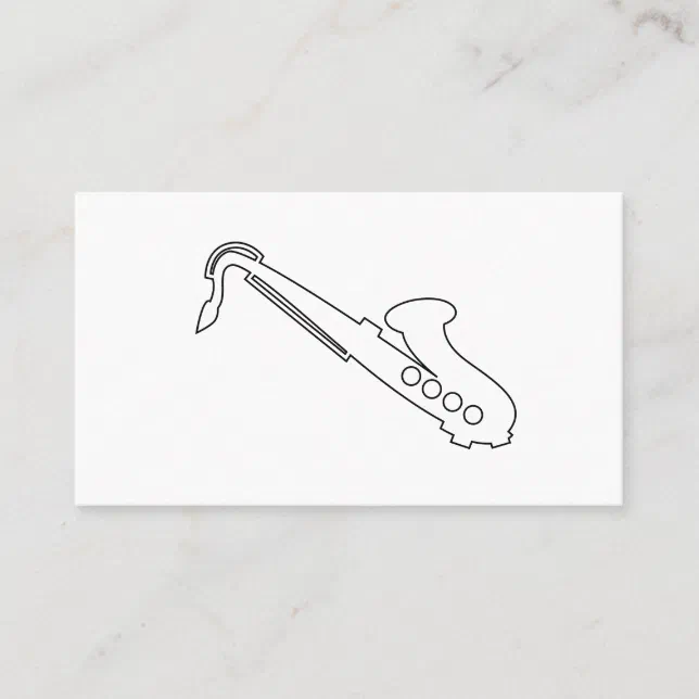 Saxophone Logo - Business Card | Zazzle