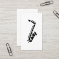 Saxophone Logo Business Cards | Zazzle