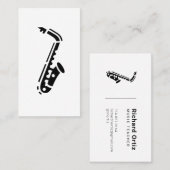Saxophone Logo Business Cards | Zazzle