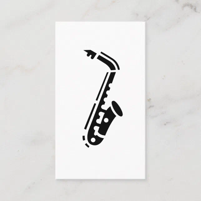 Saxophone Logo Business Cards | Zazzle