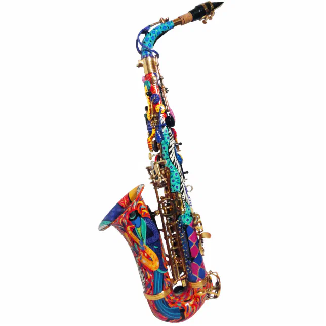Saxophone Ornament, Saxophone Holiday Tree Gift Cutout | Zazzle