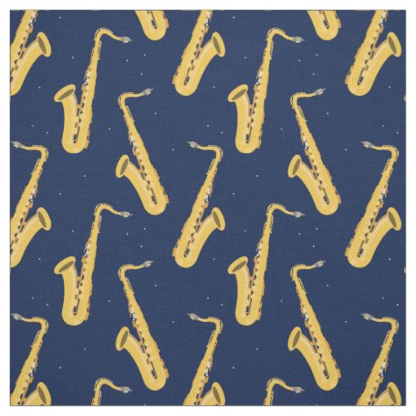 Saxophone Fabric | Zazzle